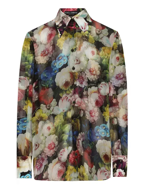 Dolce & Gabbana Silk Chiffon Shirt - Print