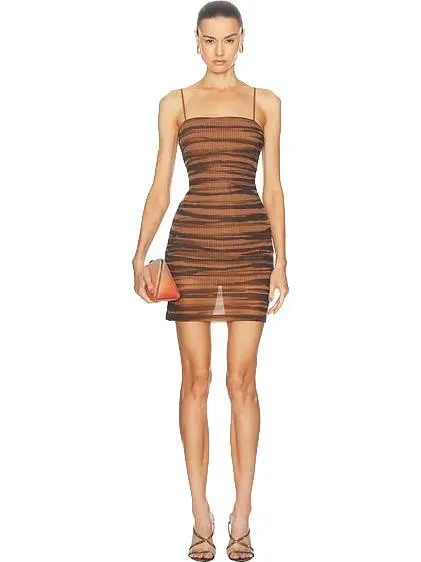 Alexander Wang Hotfix Mini Dress - Campfire