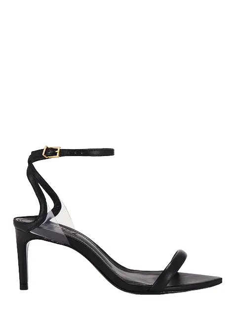Schutz Skye Sandal - Black & Transparente