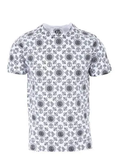 10 CORSO COMO Graphic Print T-shirt - White-black-grey