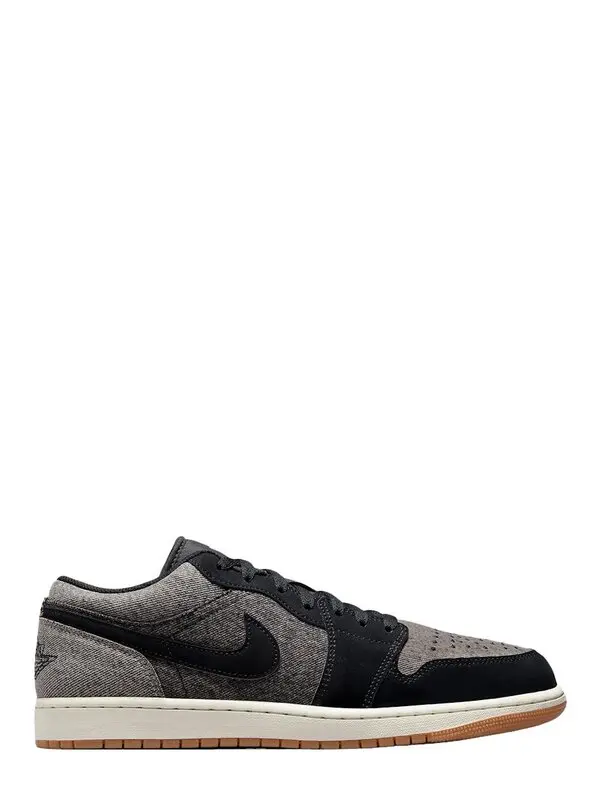 JORDAN 1 Low Se Denim Sneakers - Black/light Smoke Grey/sail