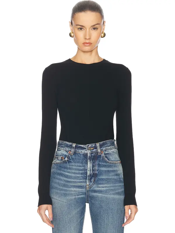 Saint Laurent Crewneck Sweater - Noir