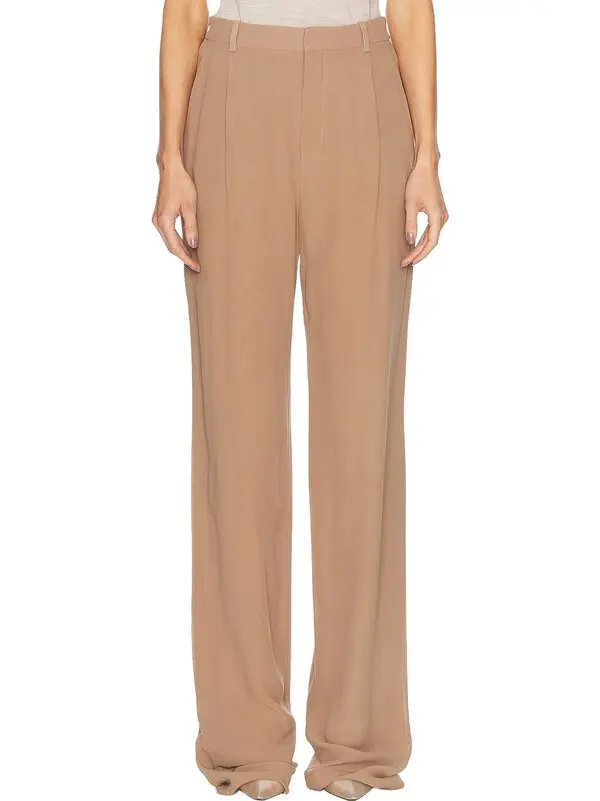 Saint Laurent Bootcut Trouser - Cappuccino
