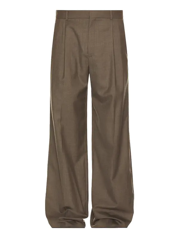 Saint Laurent Pantalone Taille Haut Pant - Taupe Chine