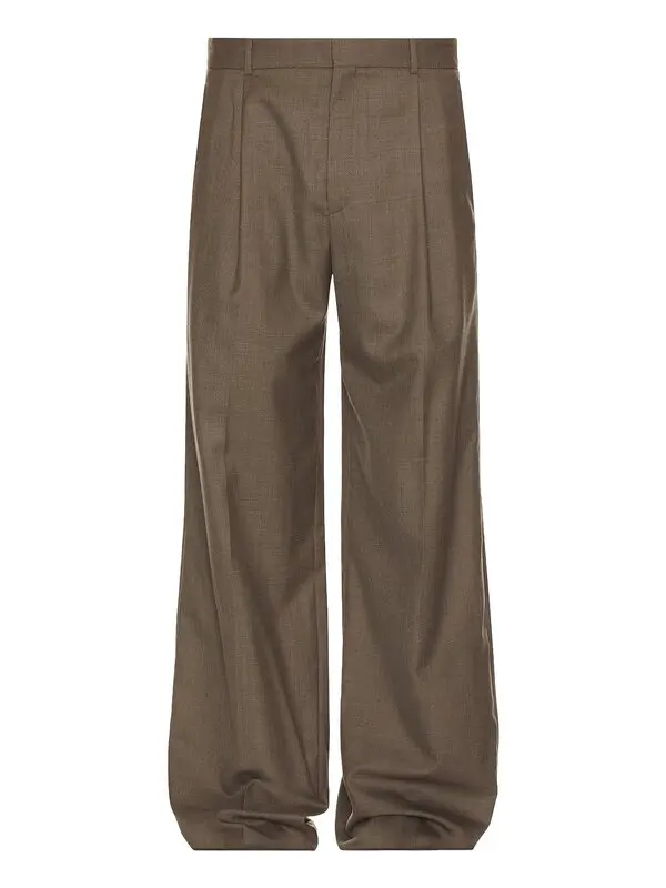 Saint Laurent Pantalone Taille Haut Pant - Taupe Chine