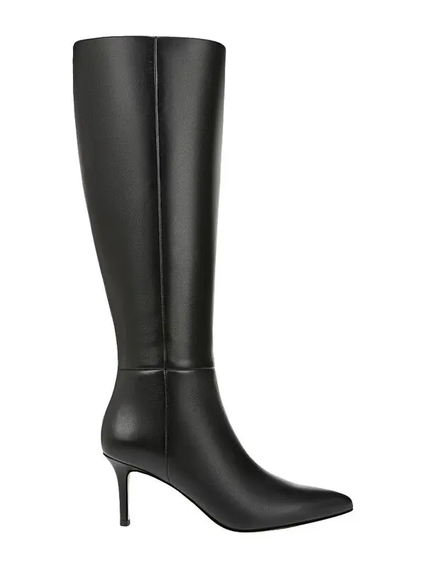 Veronica Beard Lisa 70mm Tall-shaft Leather Boots - Black