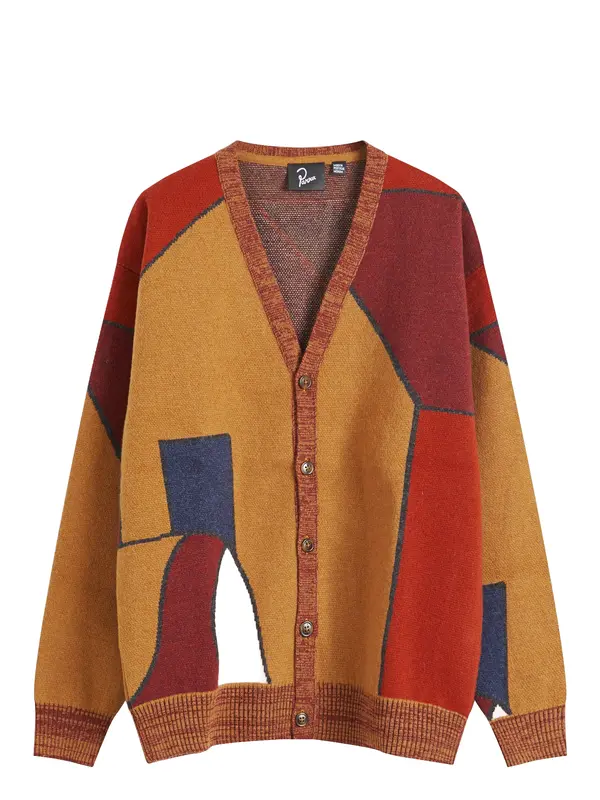 PARRA Your Stupid Shed Knitted Cardigan - Brown