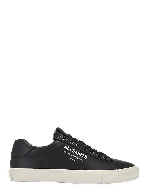 ALLSAINTS Underground Leather Low Top Sneakers - Black