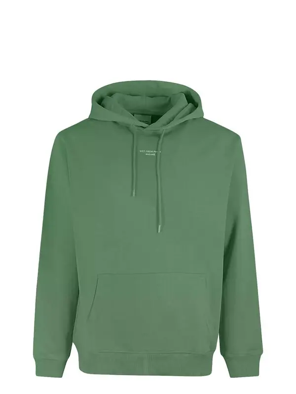 Drole De Monsieur Logo-print Hoodie - Green