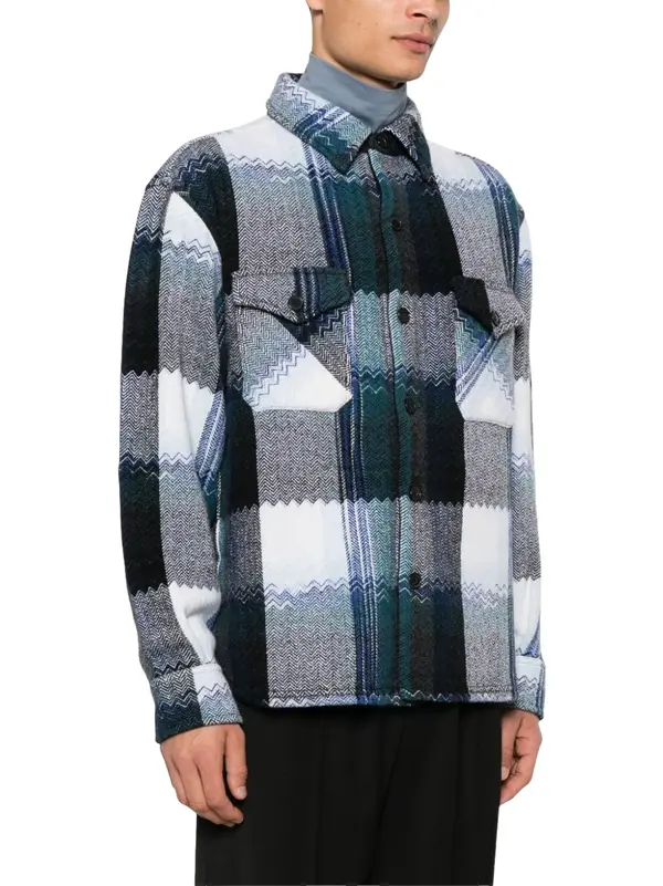 Missoni Checked Shirt - Blue
