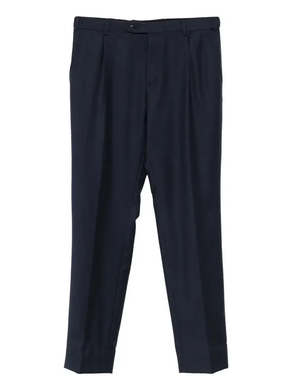 Brioni Journey Flannel Trousers - Blue