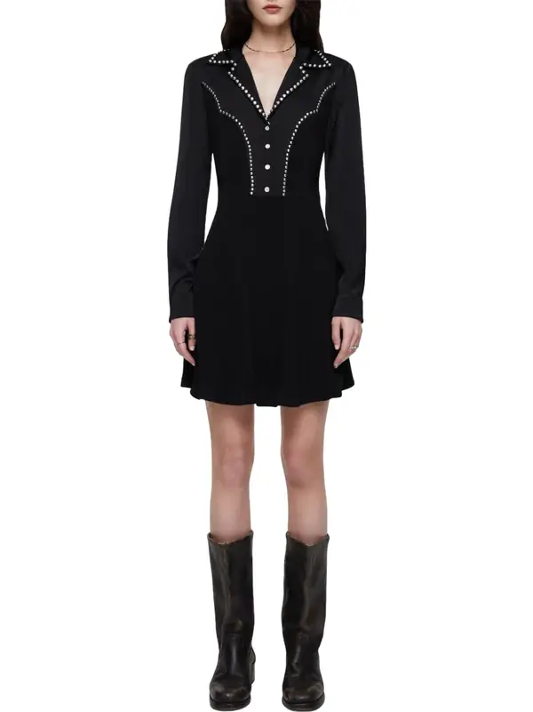 RE/DONE Western Yoke Dress - Black