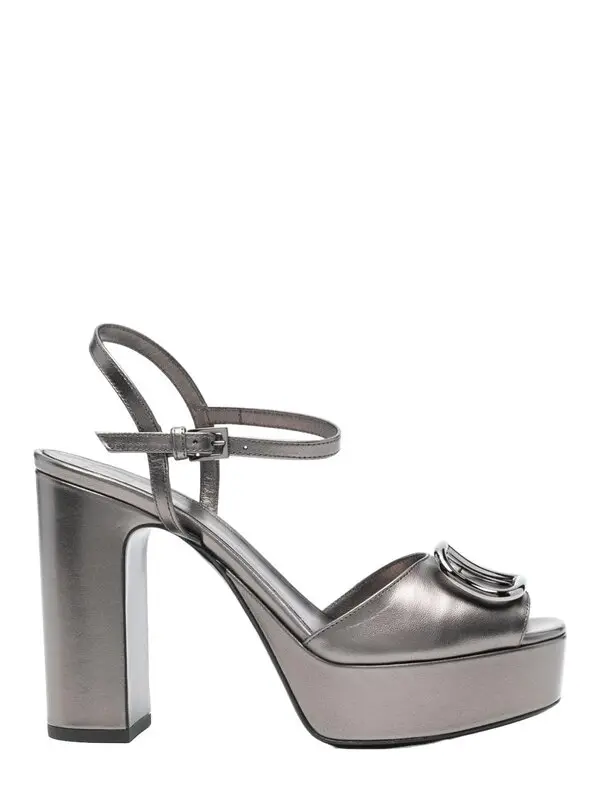 Valentino Garavani 110mm Vlogo Signature Sandals - Silver