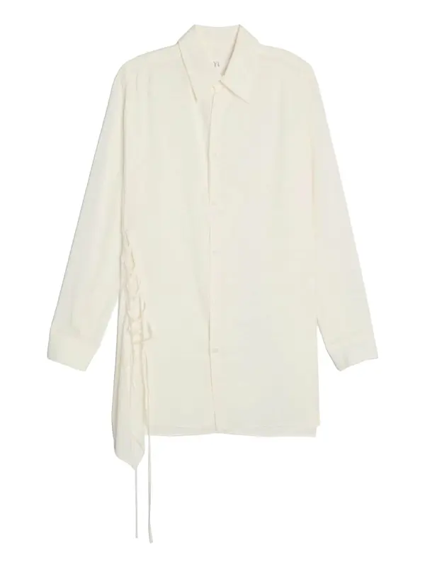Y’s Lace-up Shirt - White