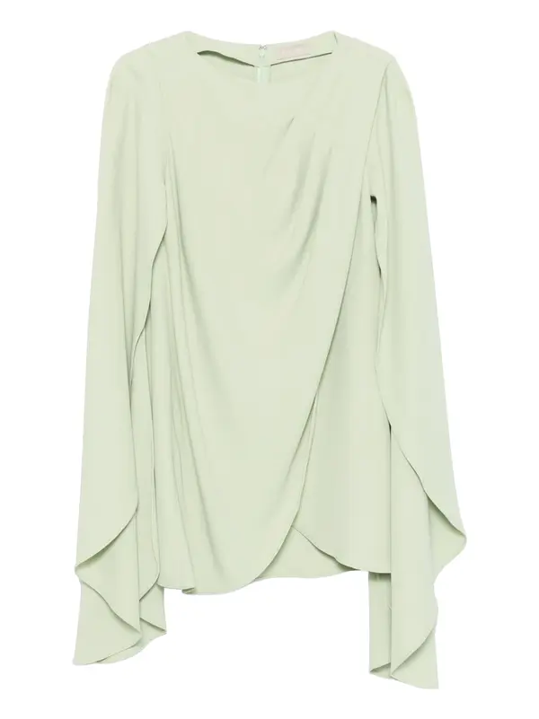 Elie Saab Cape Blouse - Green