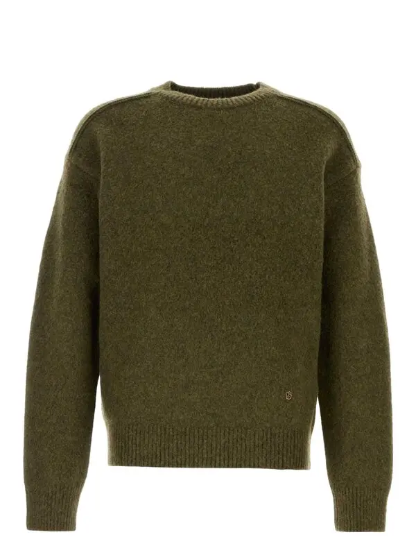 Burberry Logo-charm Jumper - Green