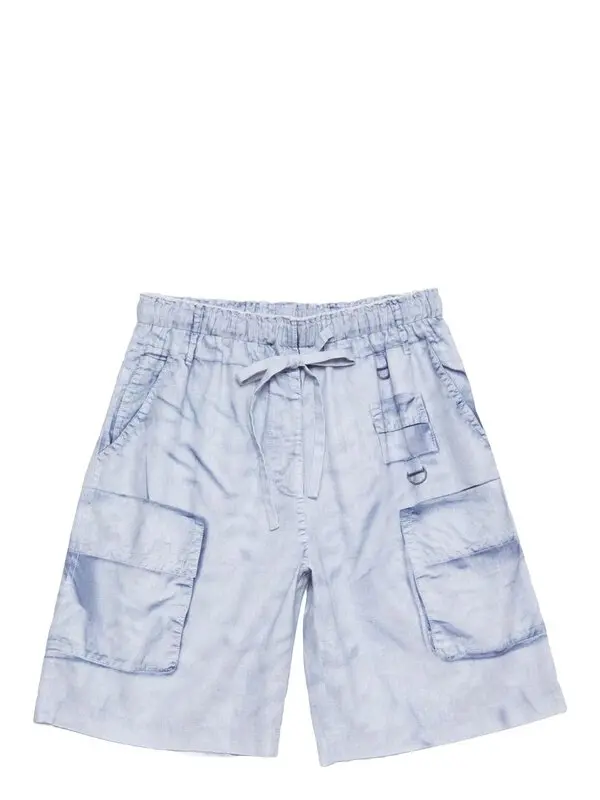 Acne Studios Printed Knee-length Shorts - Blue