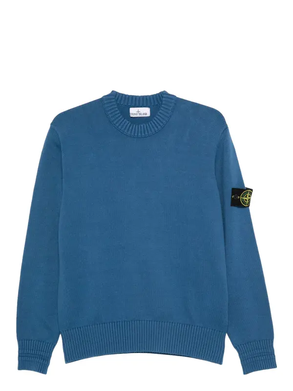 Stone Island Compass Badge Sweater - Blue