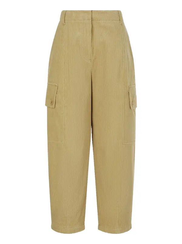 STUDIO TOMBOY Corduroy Cargo Pants - Neutrals