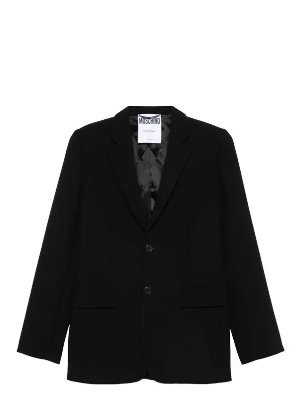 Moschino Single-breasted Blazer - Black