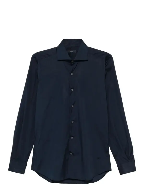 FAY Cutaway-collar Shirt - Blue