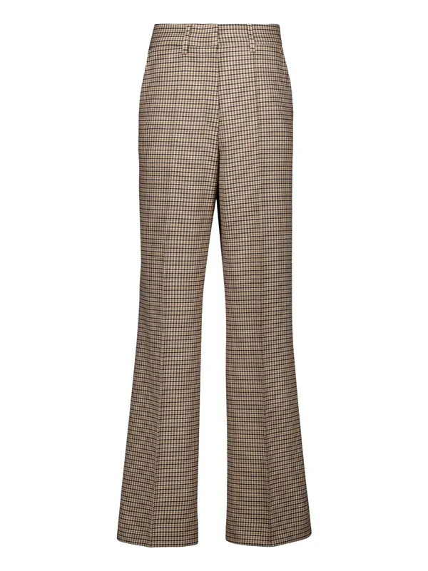 PAULA Houndstooth Pattern Trousers - Neutrals
