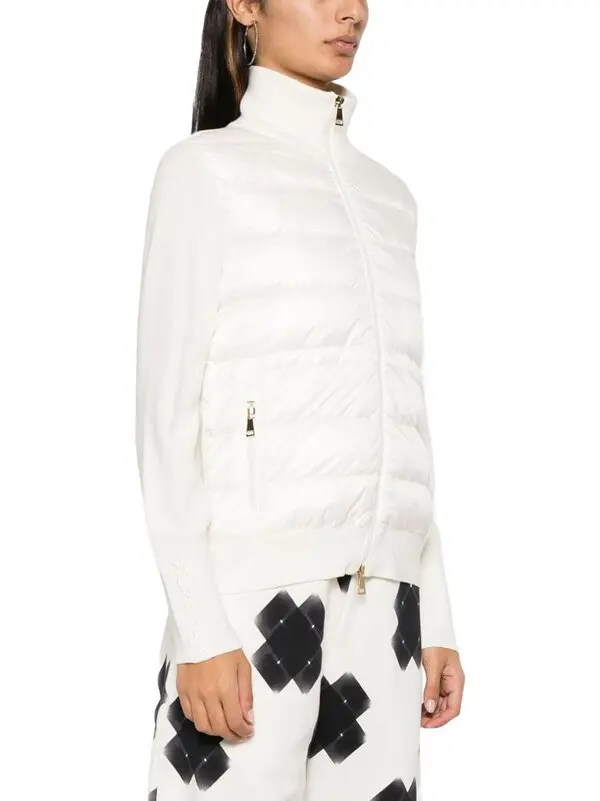 Moncler Paneled Down Jacket - White
