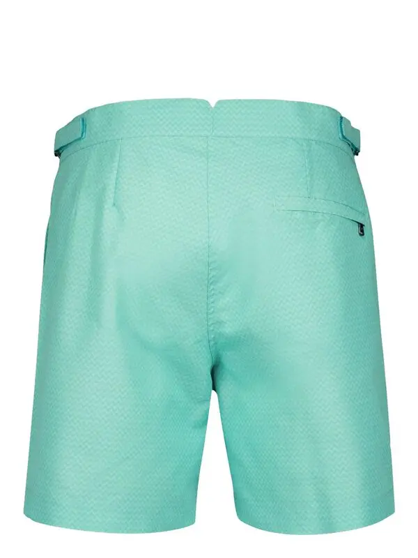 Frescobol Carioca Copacabana Tailored Swim Shorts - Green