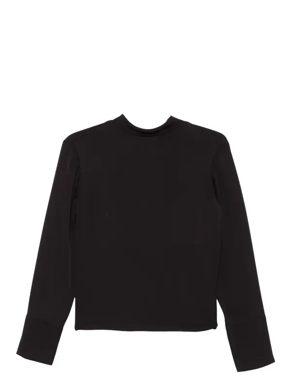 Theory Scarf-detail Silk Blouse - Black