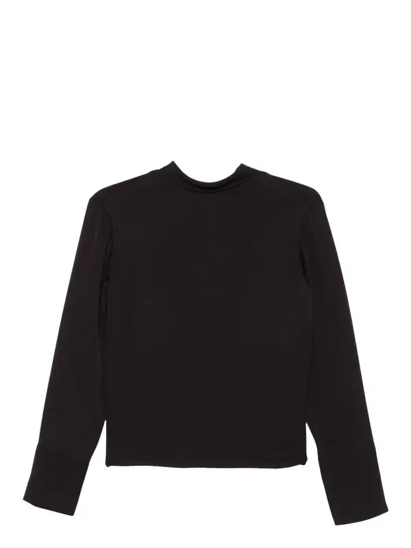 Theory Scarf-detail Silk Blouse - Black