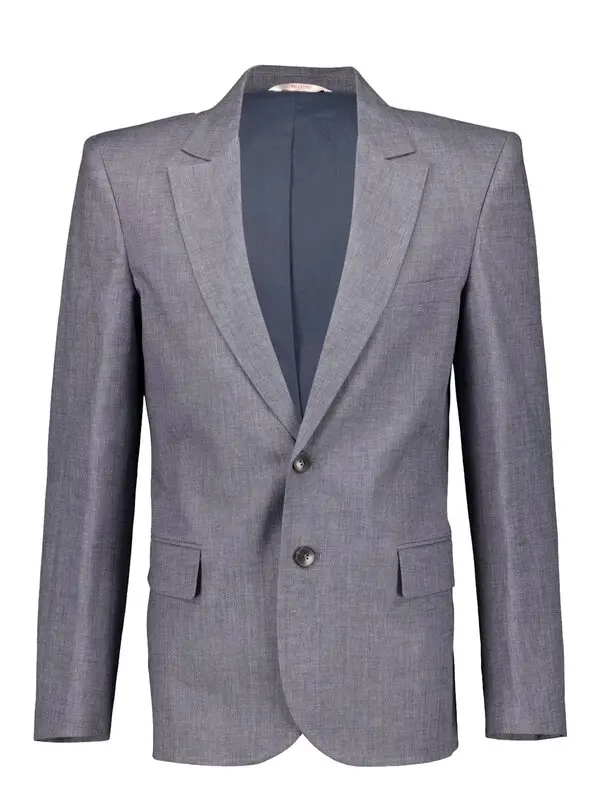 Valentino Garavani Linen Blazer - Grey