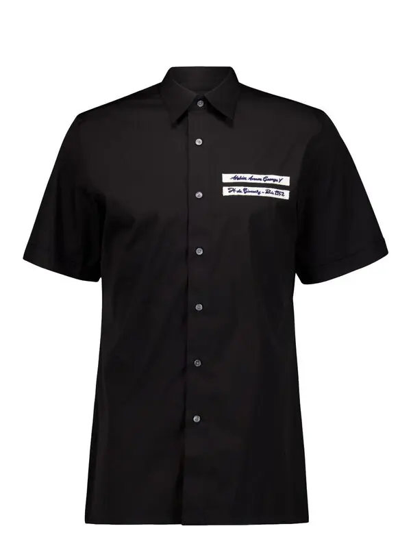 Givenchy Logo-embroidered Shirt - Black
