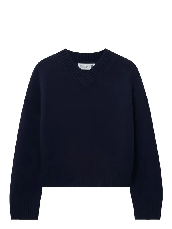 Pringle Of Scotland V-neck Cashmere Jumper - Blue