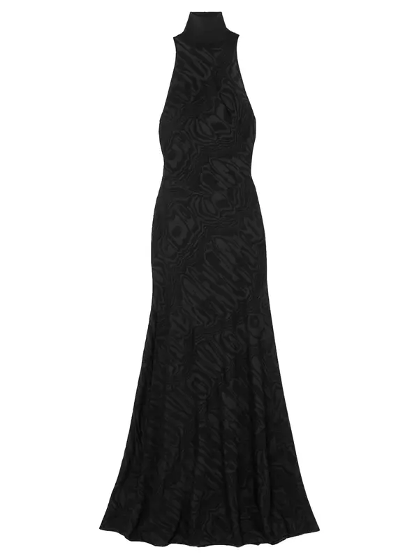 Alaïa Archetypes Jacquard-knit Gown - Black