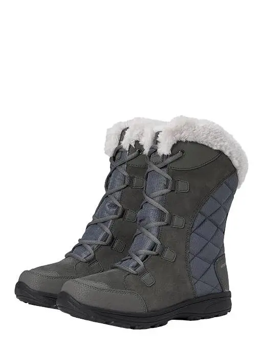 Columbia Ice Maiden Ii Waterproof Boots - Shale/dark Raspberry