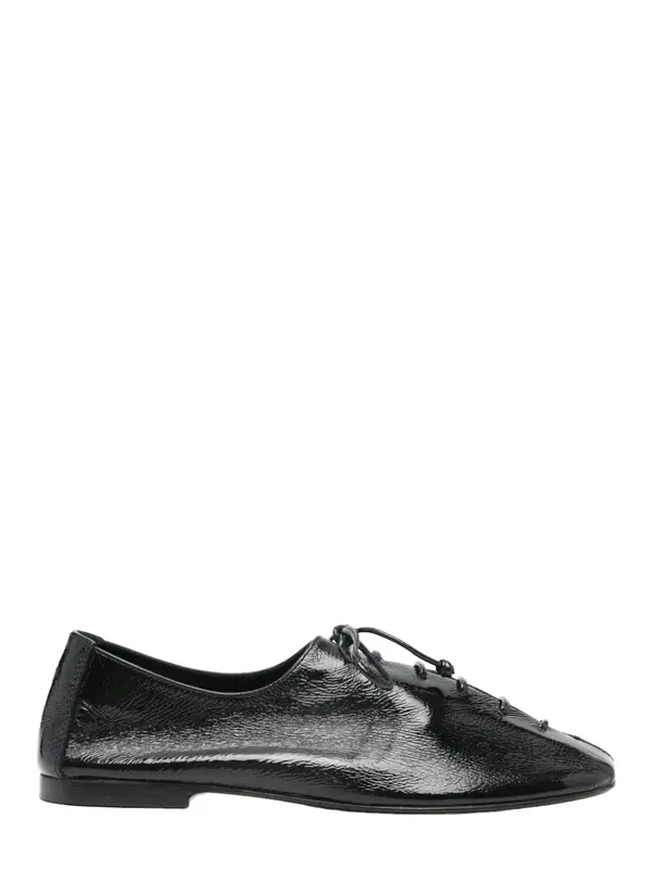 Hereu Plegada Leather Shoes - Black