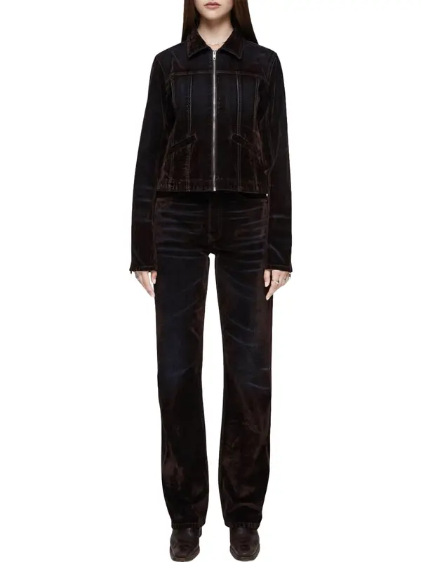 RE/DONE Zip-up Jacket - Brown