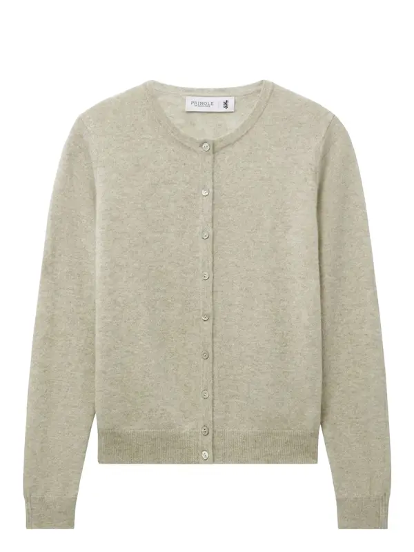 Pringle Of Scotland Round-neck Cashmere Cardigan - Neutrals