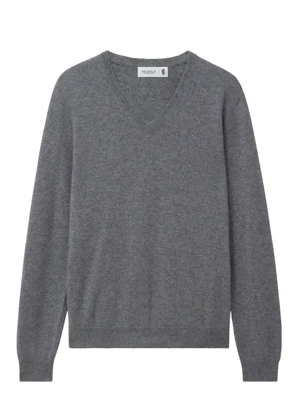 Pringle Of Scotland V-neck Cashmere Jumper - Grey