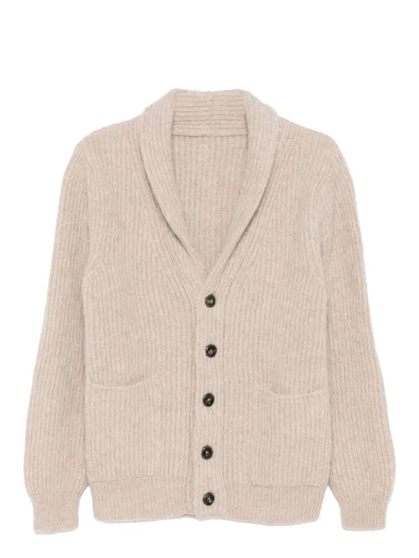 FORTELA Brushed-finish Cardigan - Neutrals