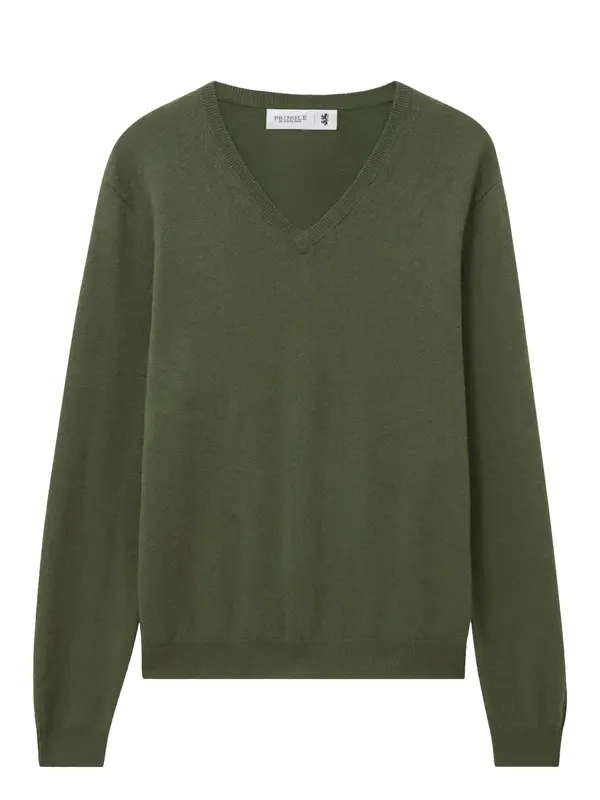Pringle Of Scotland V-neck Cashmere Jumper - Green