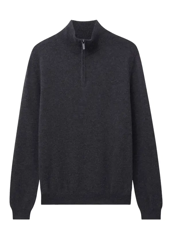 Pringle Of Scotland Zip Cashmere Jumper - Grey