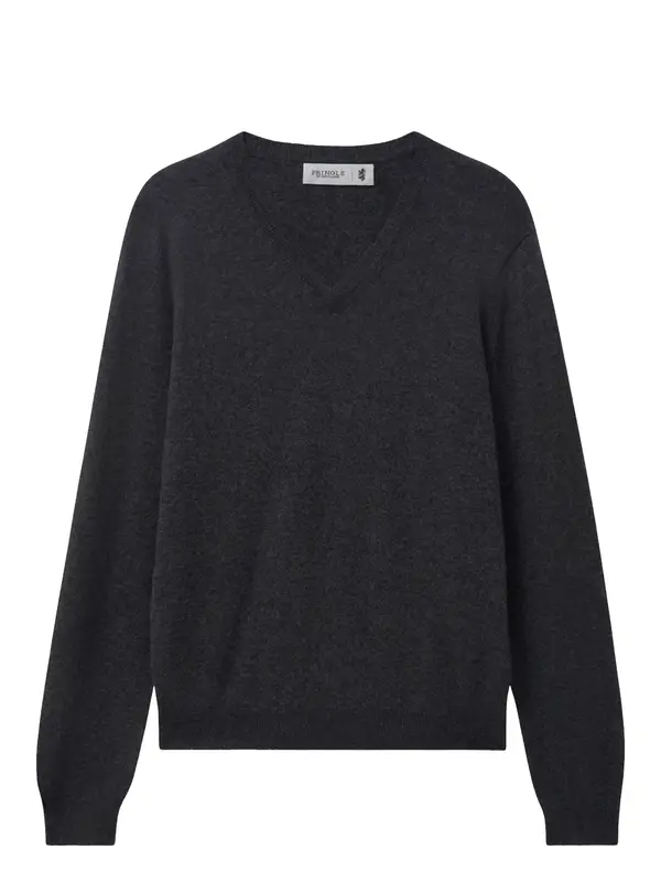 Pringle Of Scotland V-neck Cashmere Jumper - Grey