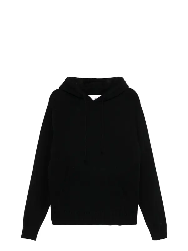 SEVEN GAUGE Wool Hoodie - Black