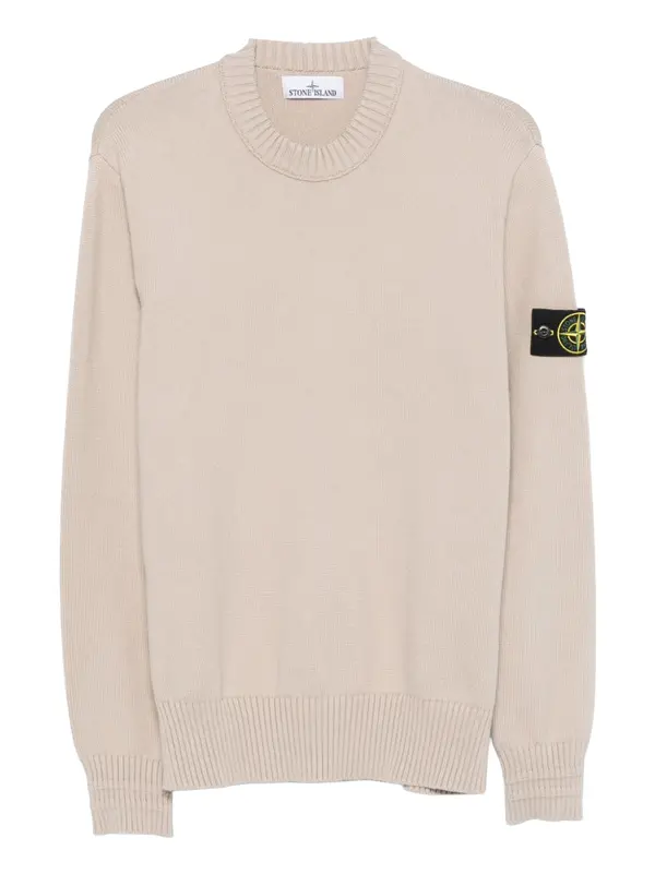 Stone Island Compass Badge Sweater - Neutrals