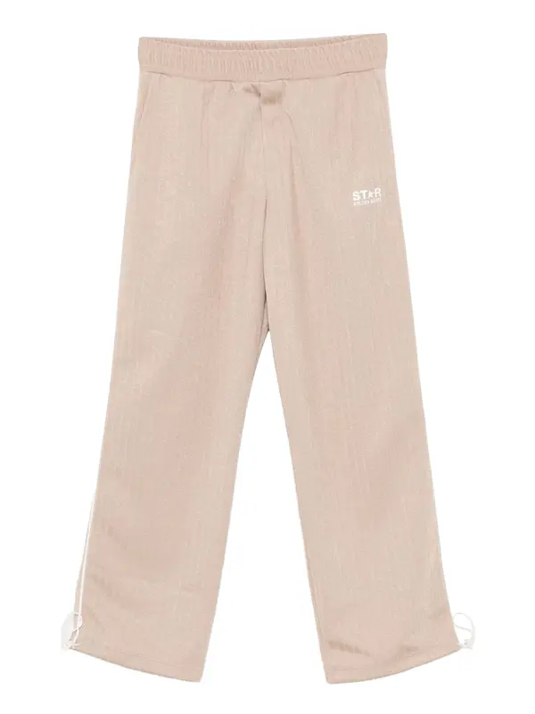 GOLDEN GOOSE Logo-print Track Pants - Neutrals