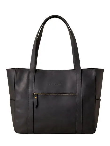 SAREP + ROSE Cara Tote Bag - Black Nubuck