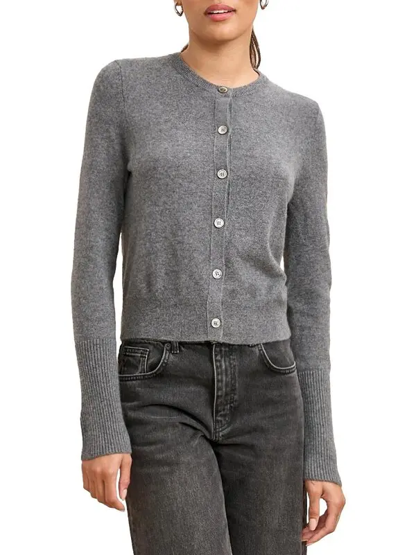 LA LIGNE Cashmere Cardigan - Grey