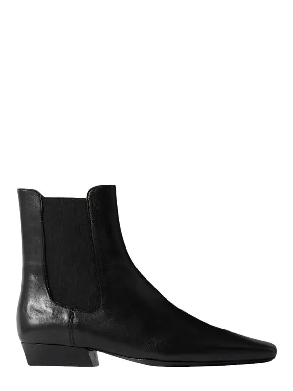 Staud Wally Leather Chelsea Boots - Black