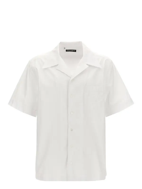 Dolce & Gabbana Logo Embroidery Shirt - White